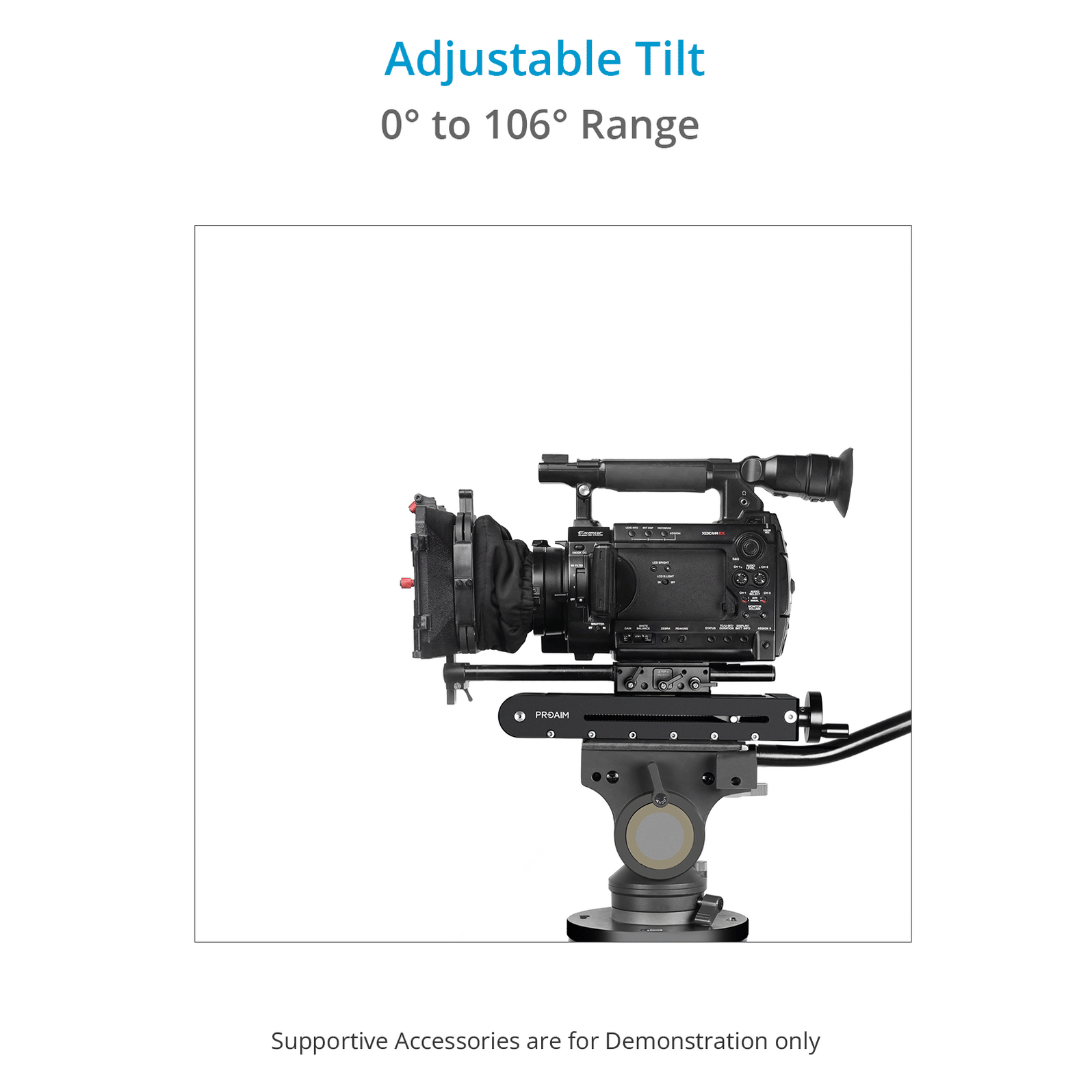 Proaim MicroTilt Wedge Camera Plate | Auto-Lock Tilt, Range: 0-106 ...