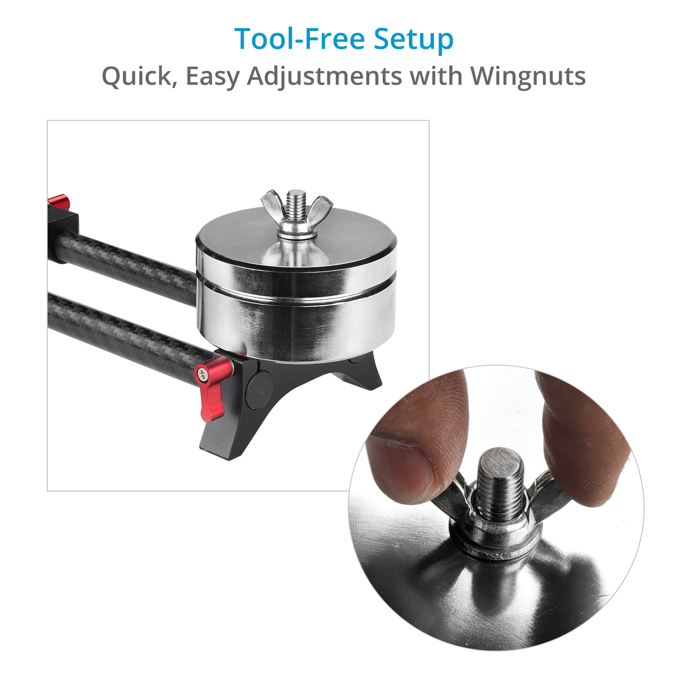 Flycam G-Axis 6000 Gimbal Support/Monopod Sled for Vest/Arm Stabilizer ...