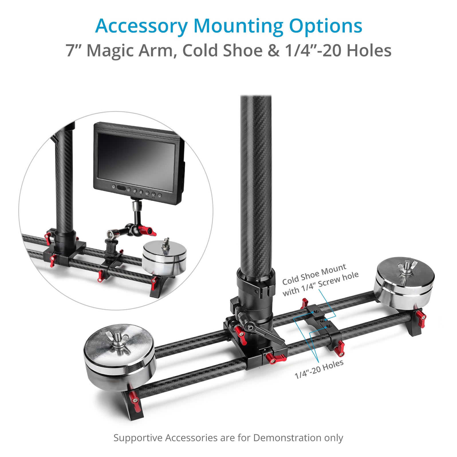 Flycam G-Axis 6000 Gimbal Support/Monopod Sled | Proaim USA