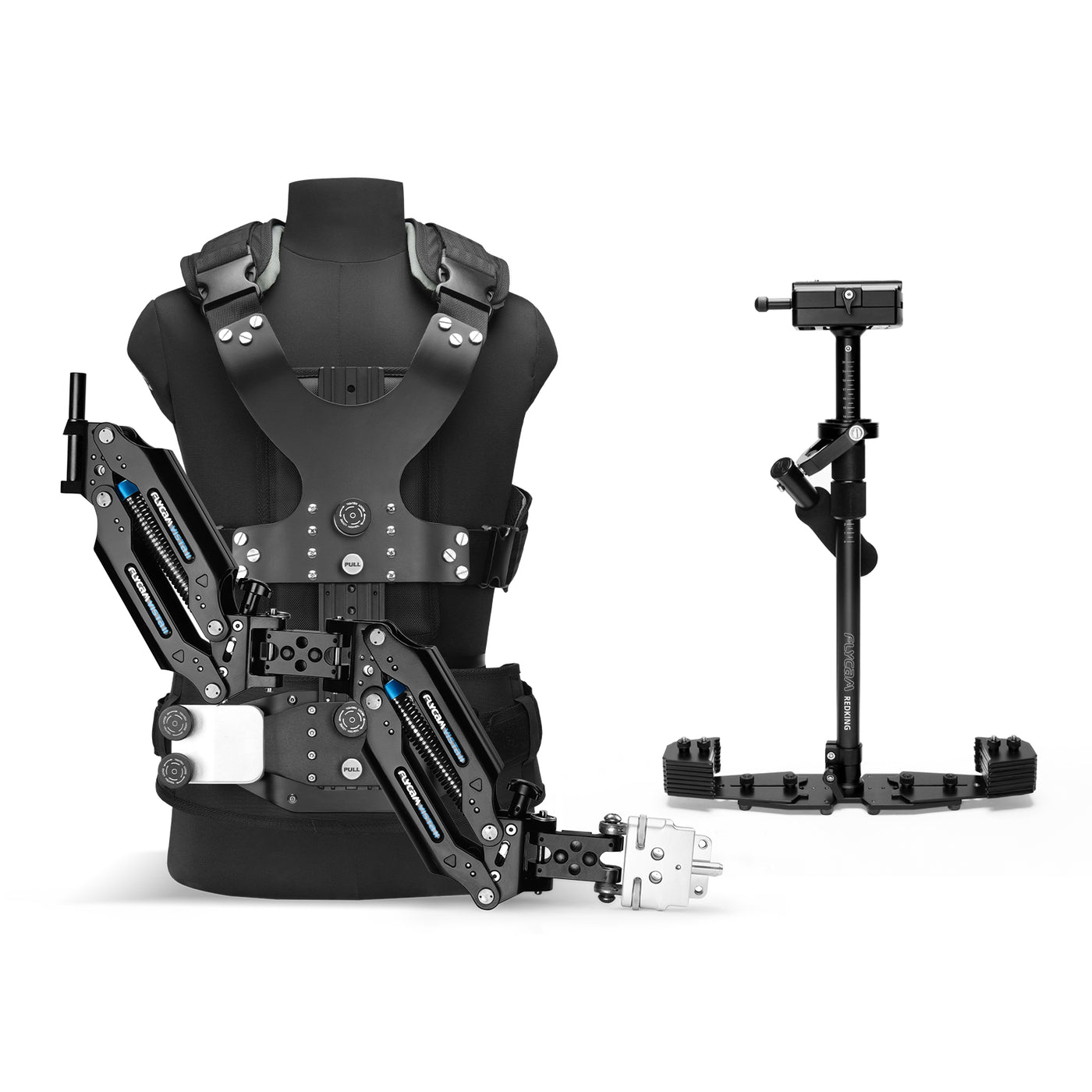 Flycam Vista-II Arm & Vest with Redking Video Camera Stabilizer