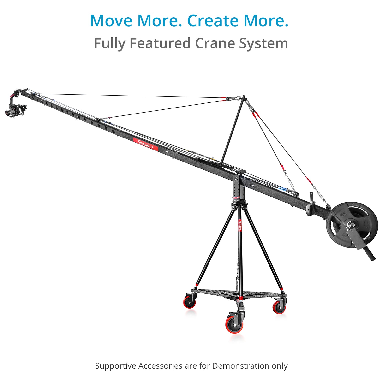 Proaim 24ft Camera Jib Crane Base Kit for Filmmakers & Production Unit