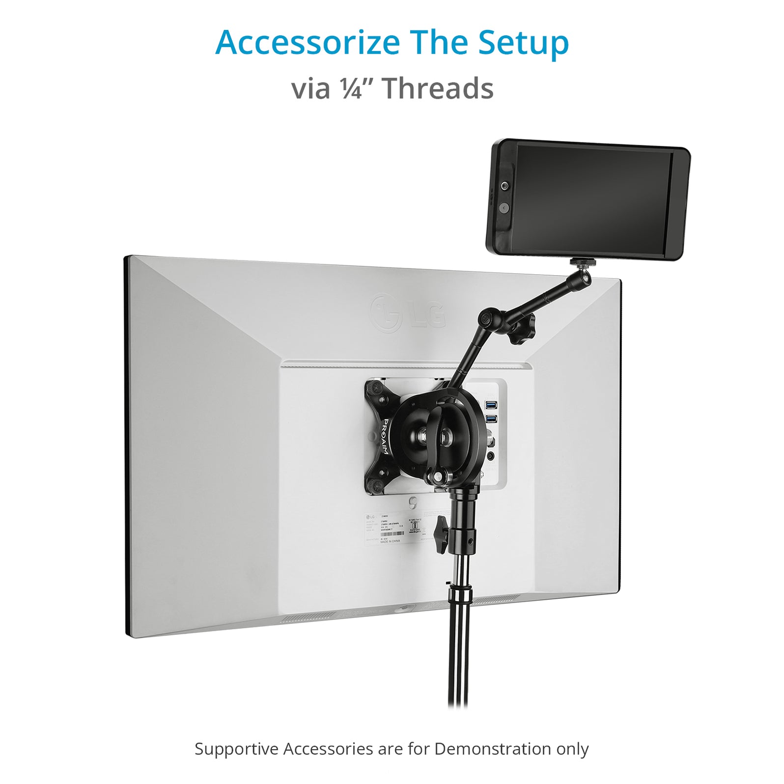 Proaim 360° Rotation VESA 75mm/100mm Tilting Monitor Mount