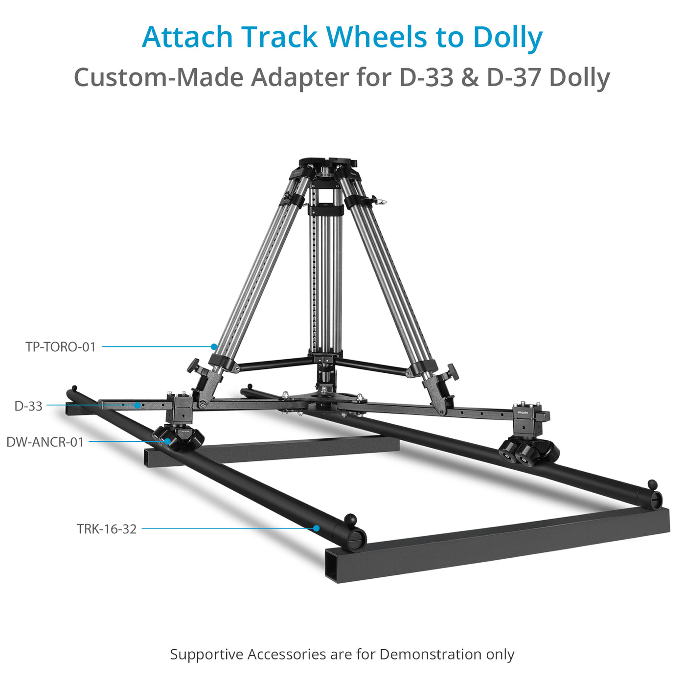 Proaim Adapter Set for Track Wheels - For | Proaim USA
