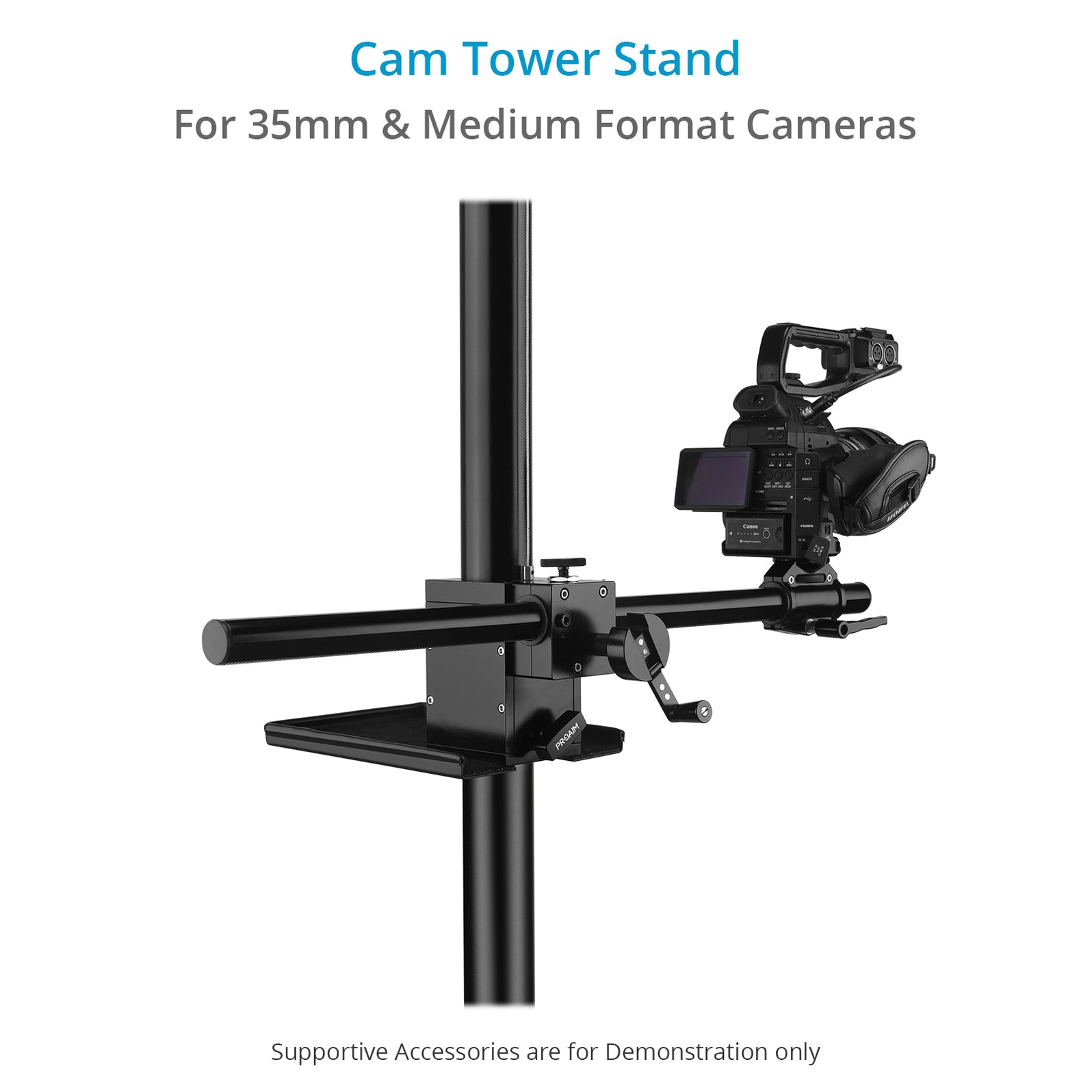 Proaim Cam Tower Stand w Counterbalance for 35mm & Medium Format Camer