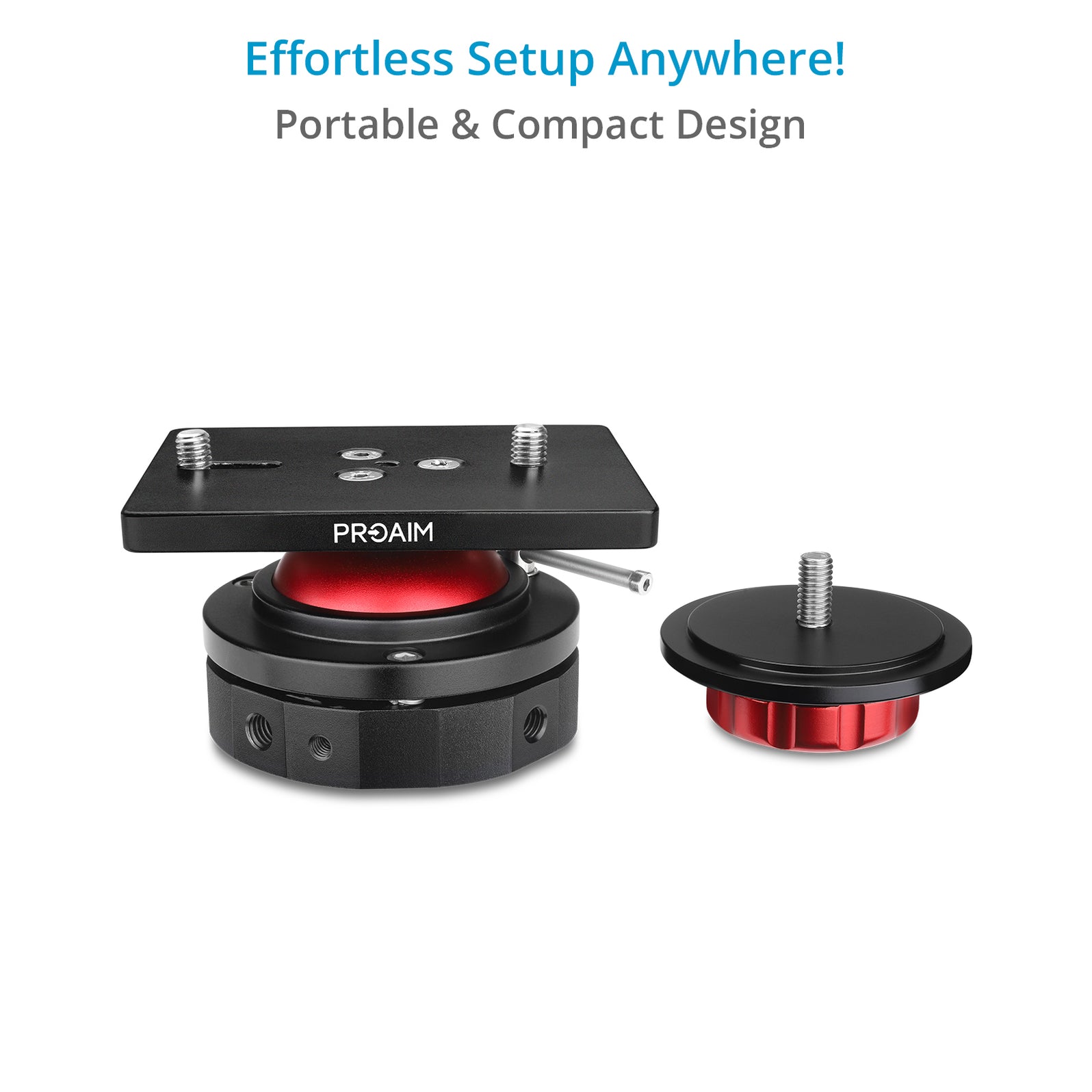 Proaim Camera Support Leveling Base – Mitchell & 3/8” Base Mount