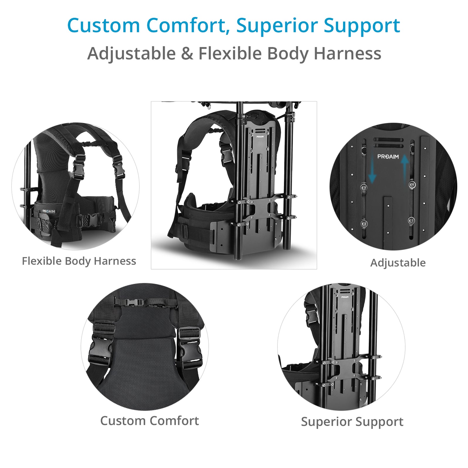 Proaim Hawk Pro Body Support System for Camera Gimbals