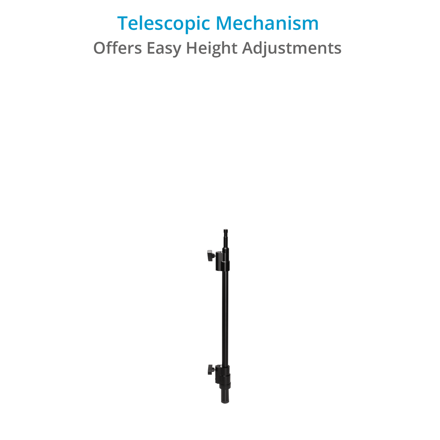 Proaim Robust Telescopic Mast w 5/8" Baby Pin for Soundchief Cart