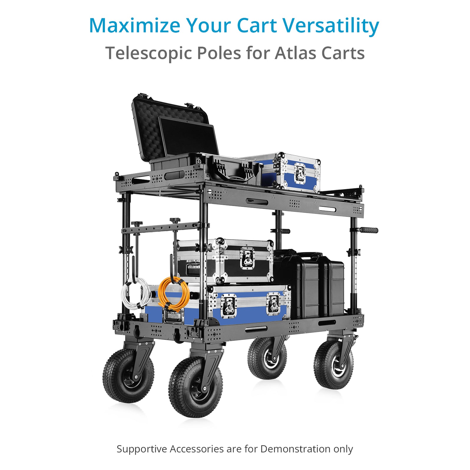 Proaim Height Adjustable Telescopic Poles for Atlas Video Production C