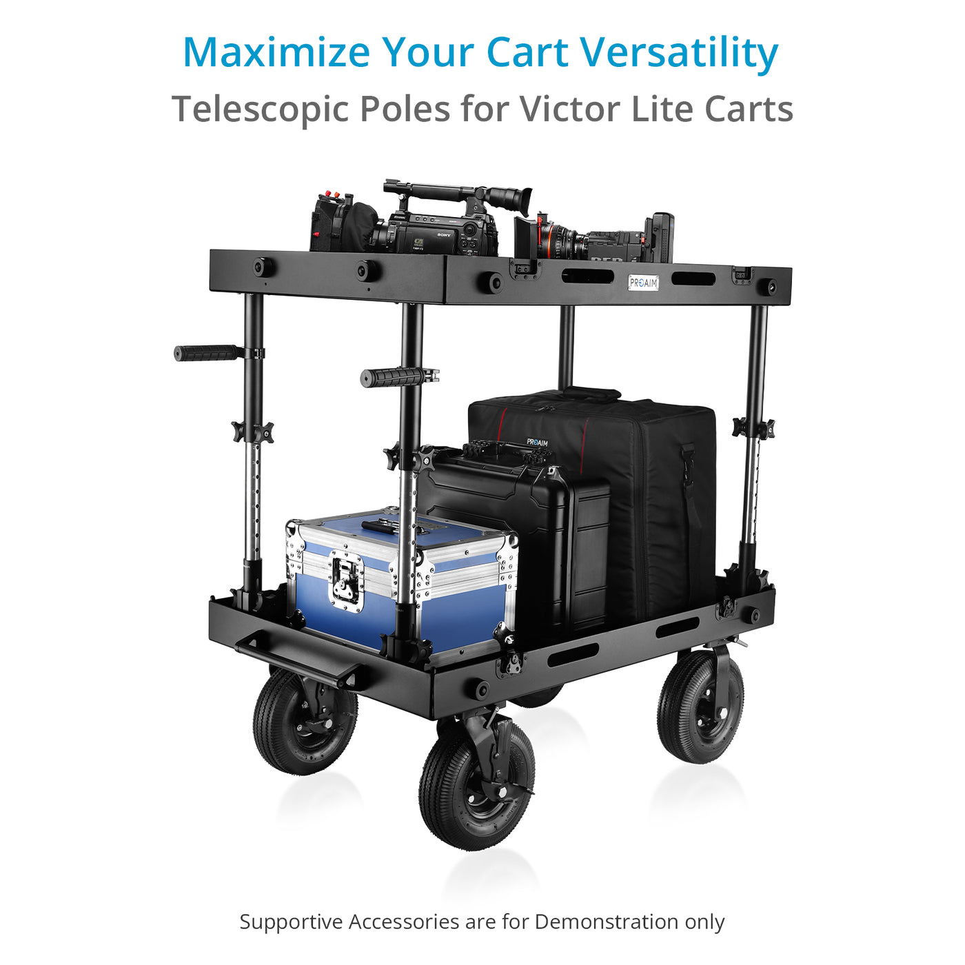 Proaim Height Adjustable Telescopic Poles for Victor Lite Video Camera ...