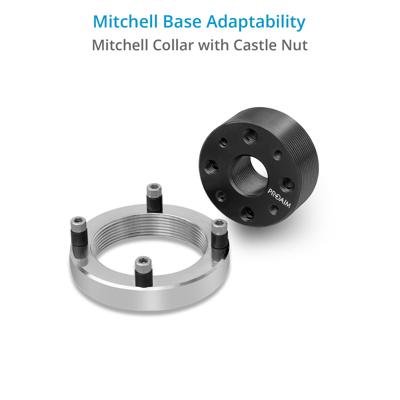Proaim Mitchell Collar & Castle Nut w Quick Release for Camera Gimbal