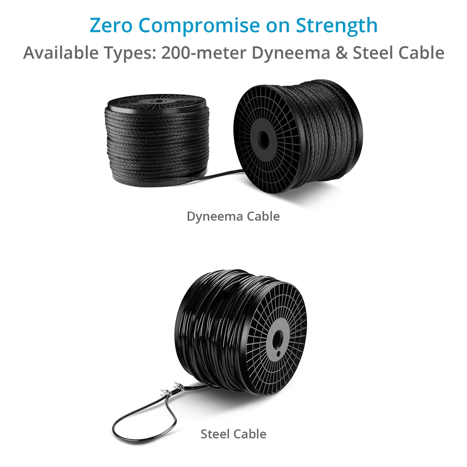 Proaim Safety Cable for Sky-Walker Cablecam | Dyneema. Steel