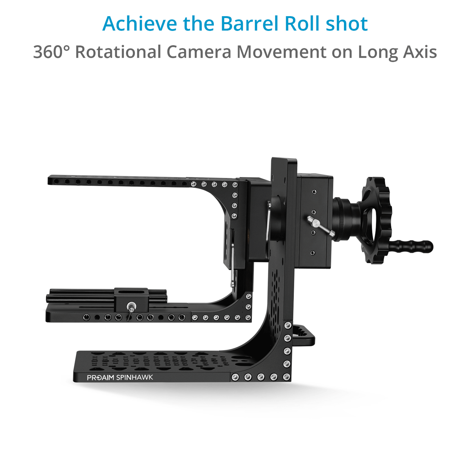 Proaim Spinhawk Professional 360° Rolling Video Camera Head for Filmma