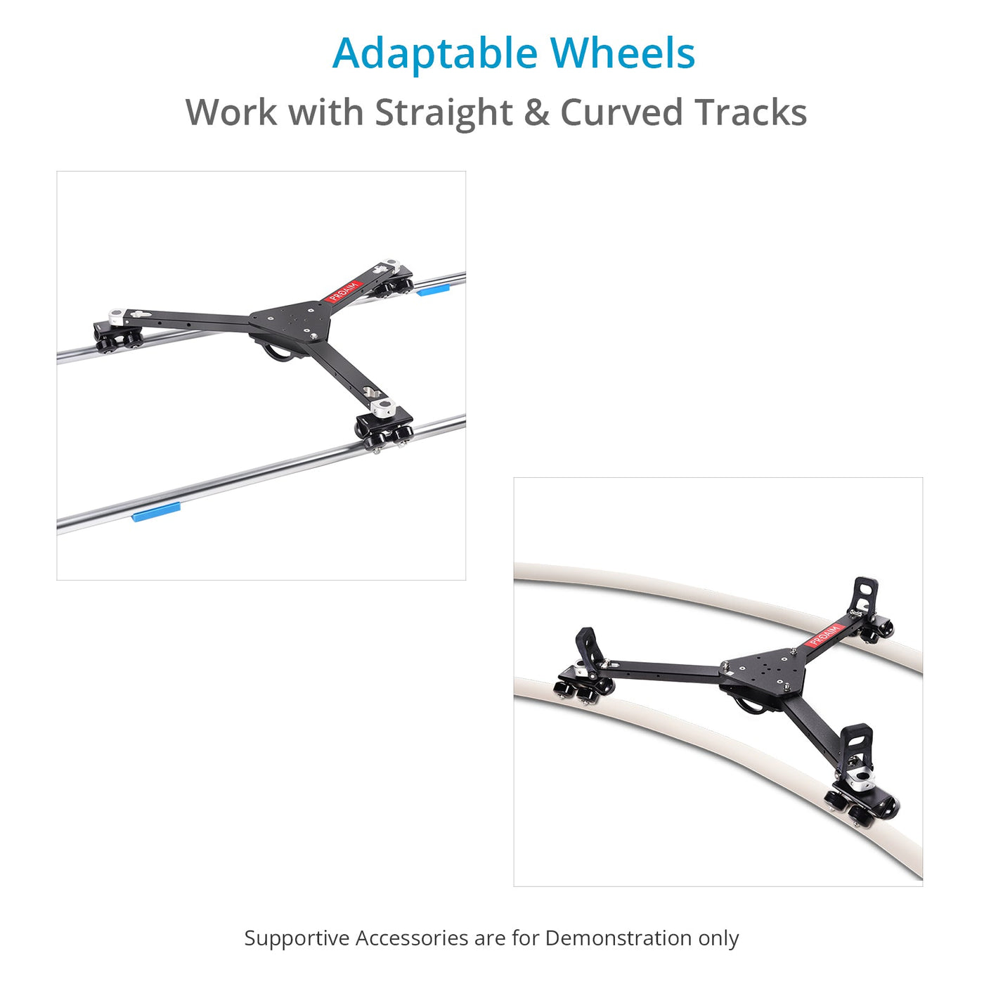 Proaim Track Wheel Set for Portable Heavy-Duty | Proaim USA