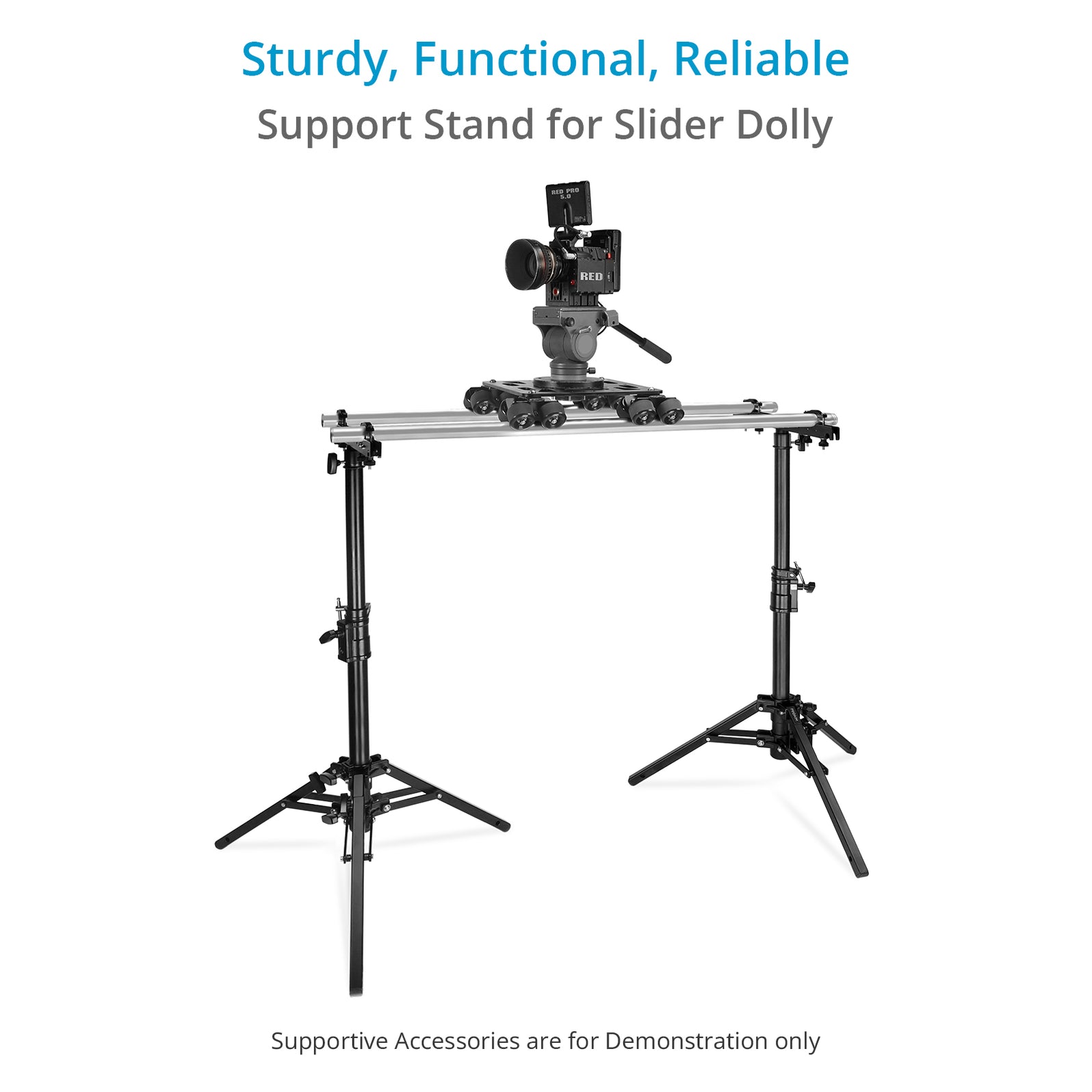 Proaim 44” Camera Slider Stand with Junior Pin (1-1/8" Receiver)