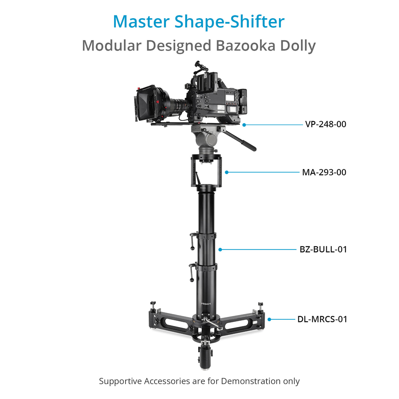 Proaim Marcus Camera Dolly with Mitchell & Euro/Elemac Base| For ...