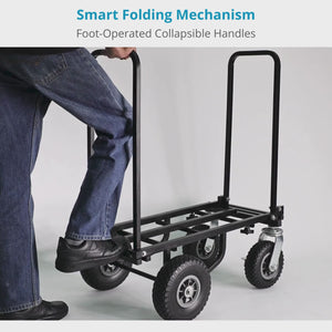 Proaim Vanguard Foldable Utility Cart w Garden Wheels. All-Terrain ...