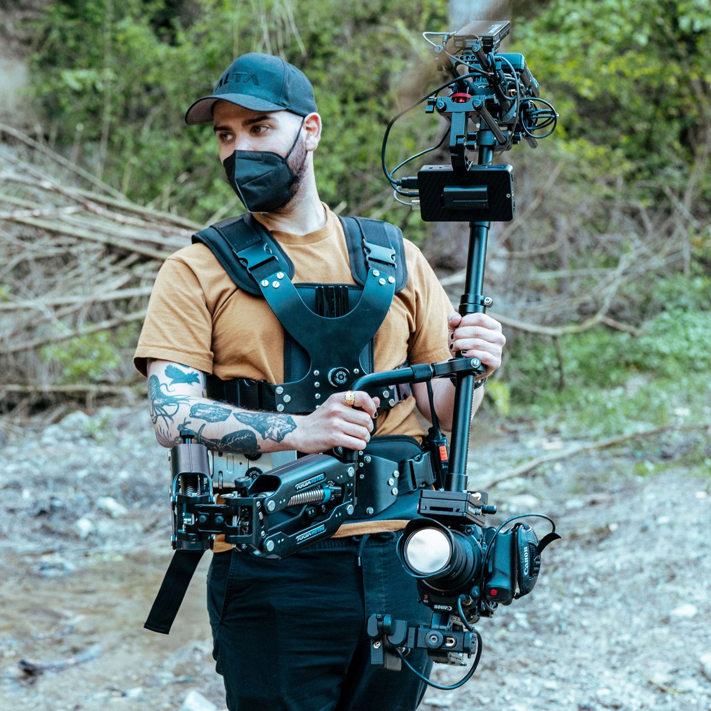 Flycam Zest Pro Electronic Video Camera Stabilizer with Vista-II Arm V