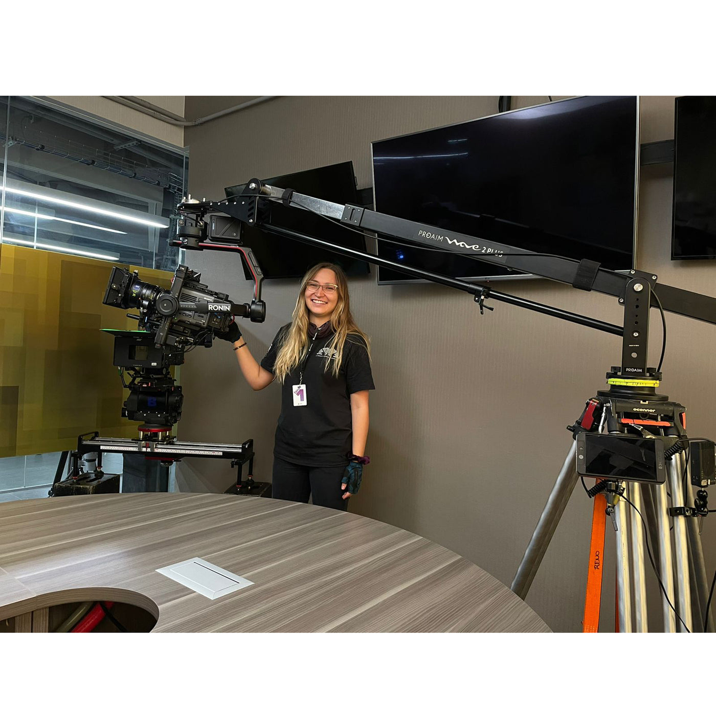 Proaim 10' Wave-2 Camera Jib Crane, Pan Tilt, Dolly Stand | Gimbal Com