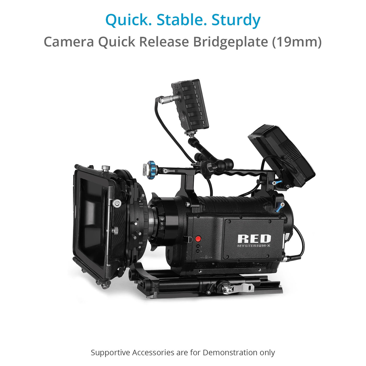 Proaim 19mm Studio Quick Release Bridgeplate for RED ARRI Heavy Camera