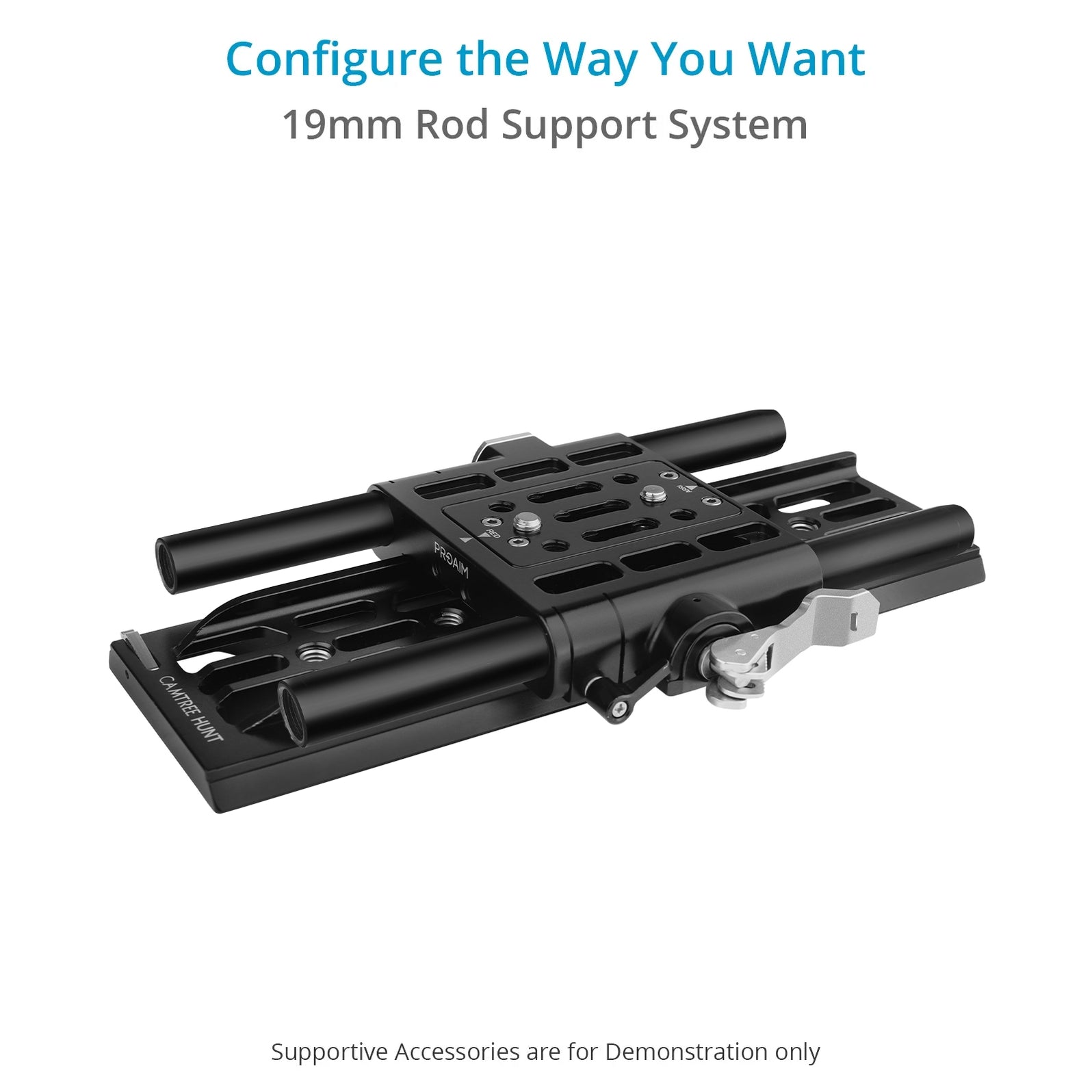 Proaim 19mm Studio Quick Release Bridgeplate for RED ARRI Heavy Camera