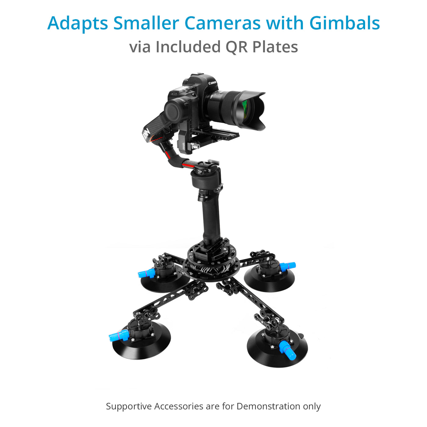 Proaim Ballpro Camera Suction Car Mount w Vibration Isolator for Gimba