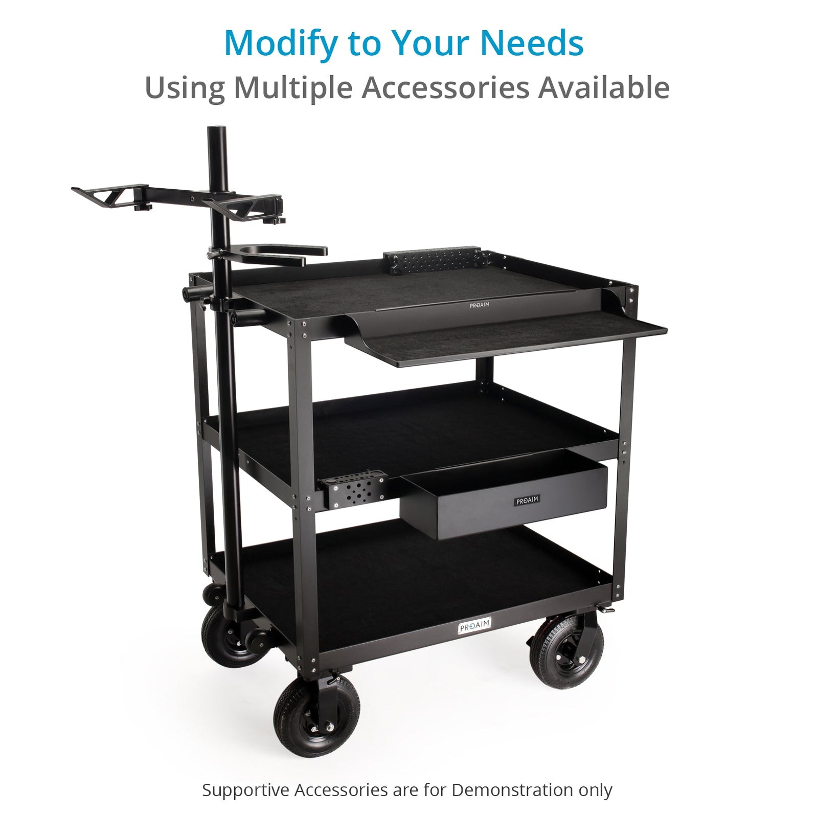Proaim Bowado 36" Video Camera Cart | Proaim USA
