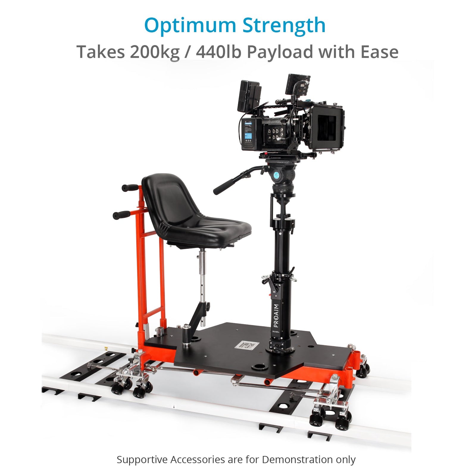 Proaim Cranked Telescopic Camera Bazooka Euro/Elemac Mount 16.8” to 24