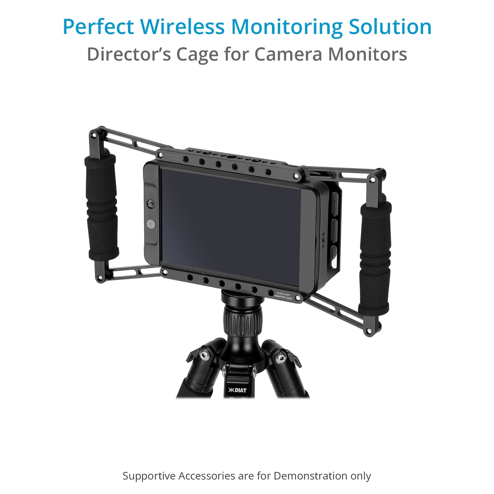 Proaim Director's Cage for 4”-7” LCD Camera Monitors | With V-Mount Pl