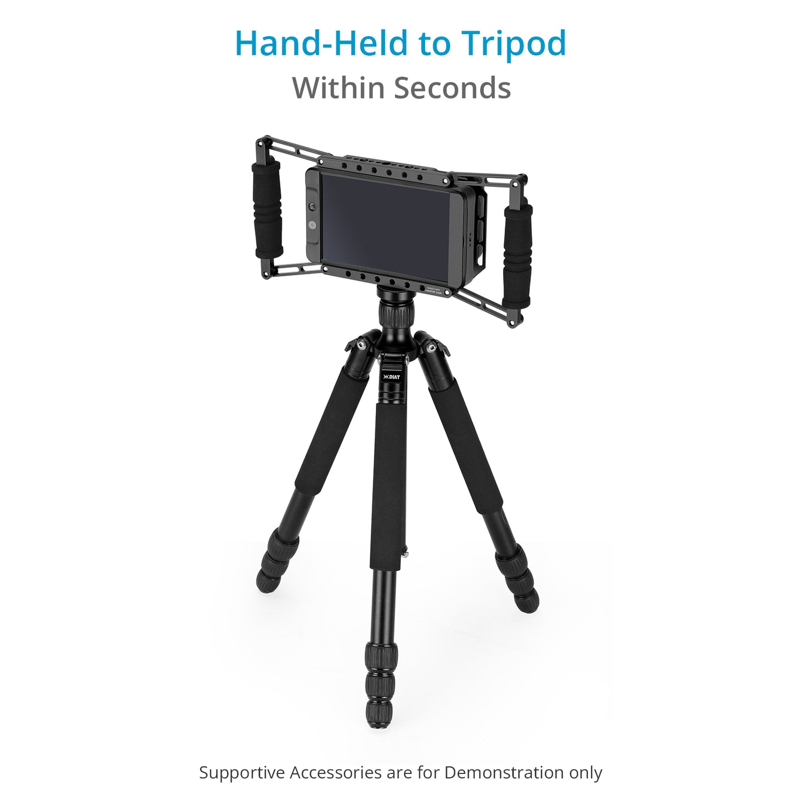 Proaim Director's Cage for 4”-7” LCD Camera Monitors | With V-Mount Pl