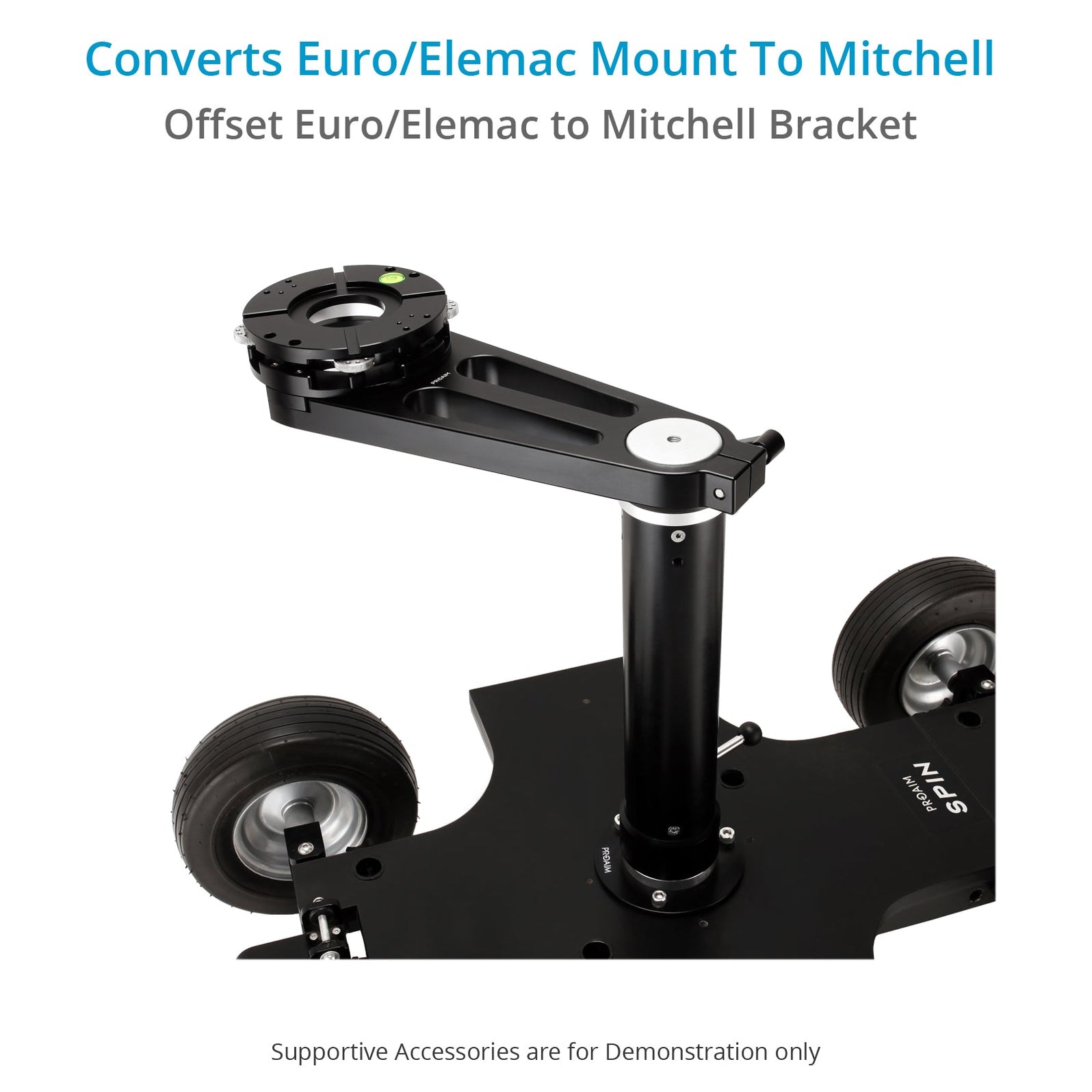 Proaim Euro/Elemac to Mitchell 4-Way Camera Leveler Offset Bracket