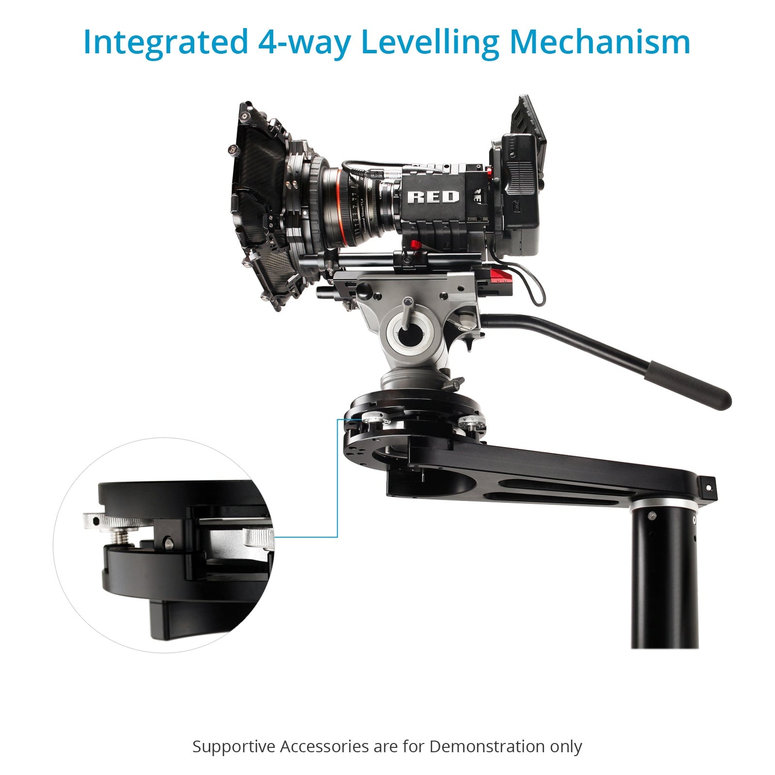Proaim Euro/Elemac to Mitchell 4-Way Camera Leveler Offset Bracket