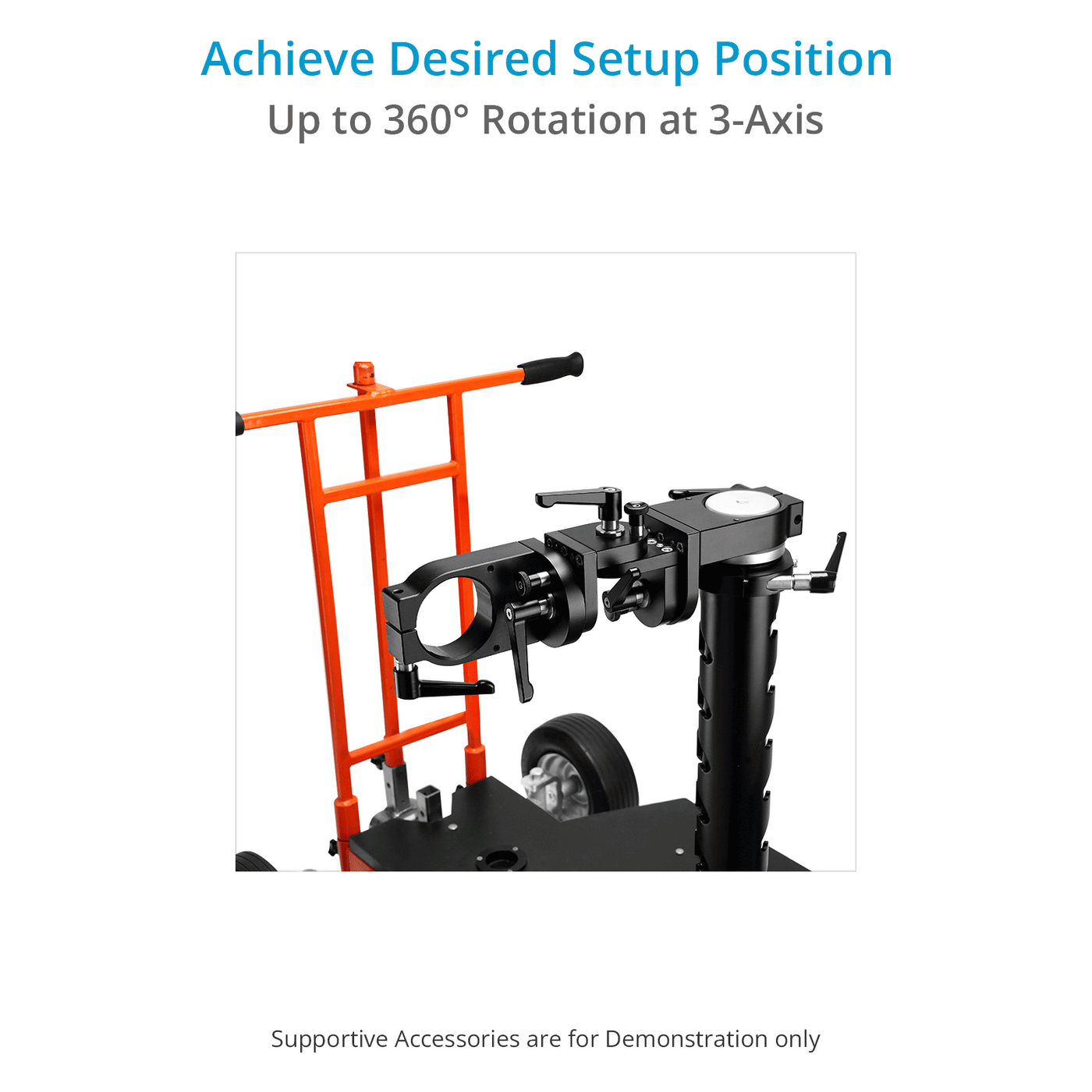 Proaim Flexi Euro/Elemac 360° Rig | 3-Axis Offset Bracket for Video Ca