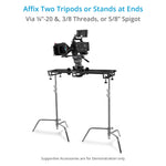 Proaim Flo Professional 4ft Video Camera Slider for Videomakers & Film
