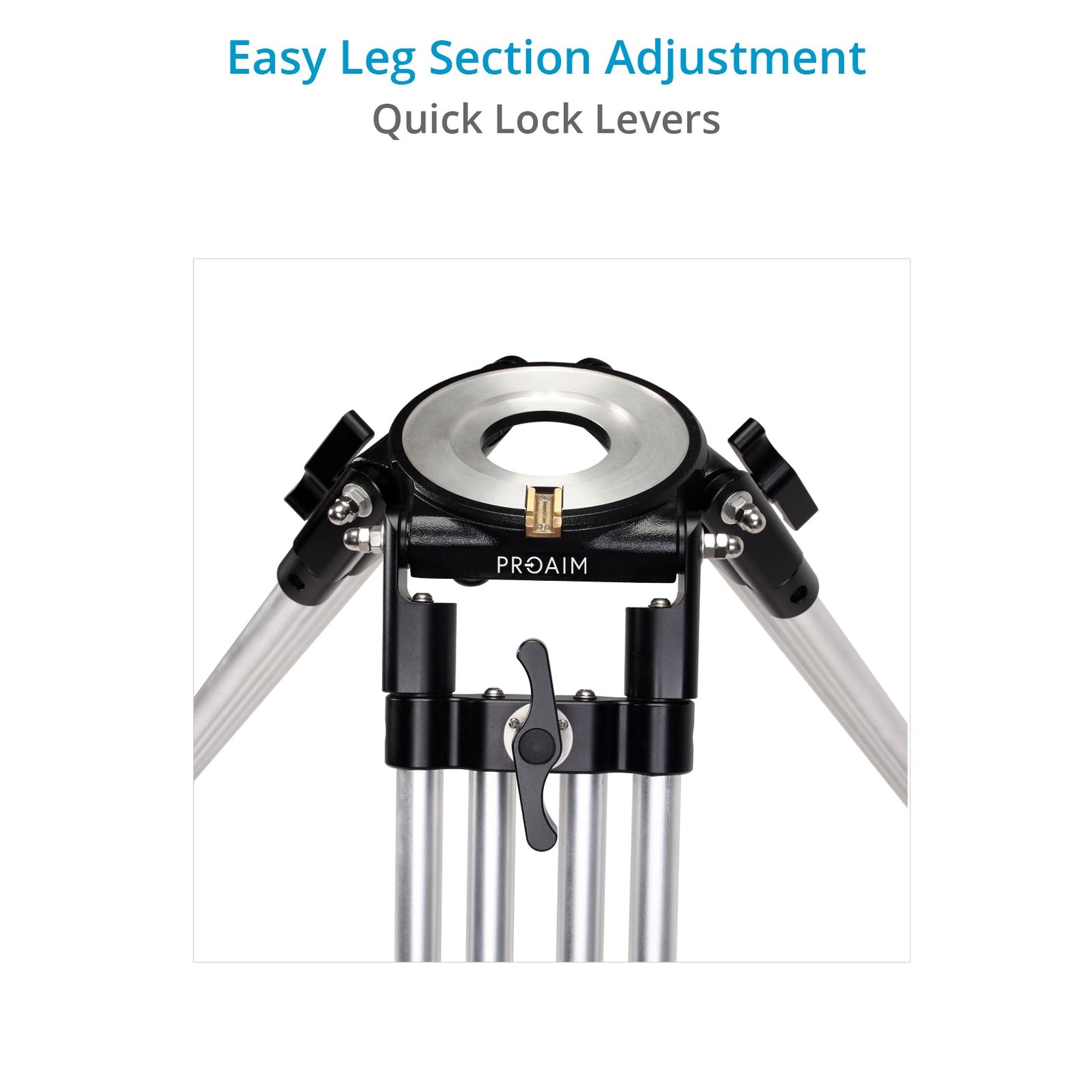 Proaim Mitchell Heavy-duty Camera Tripod Stand w Spreader