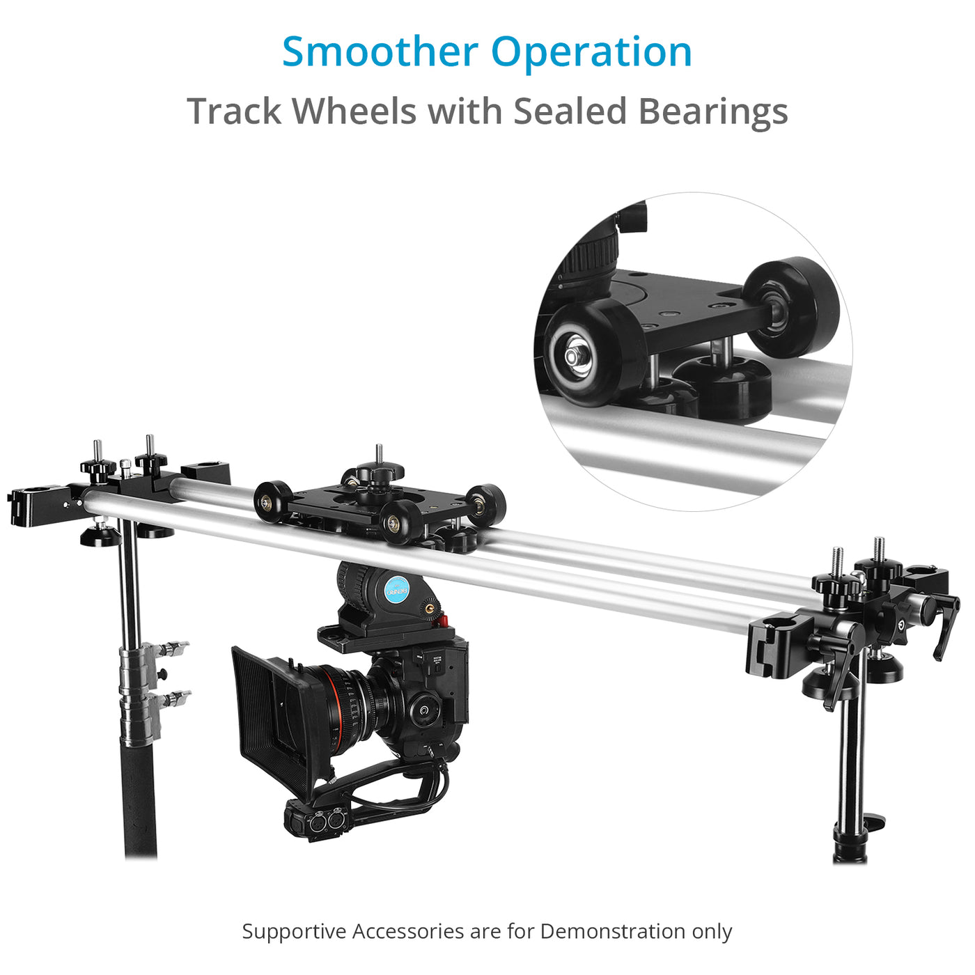Proaim Polaris Mini Portable Video Camera Dolly w Universal Track Ends