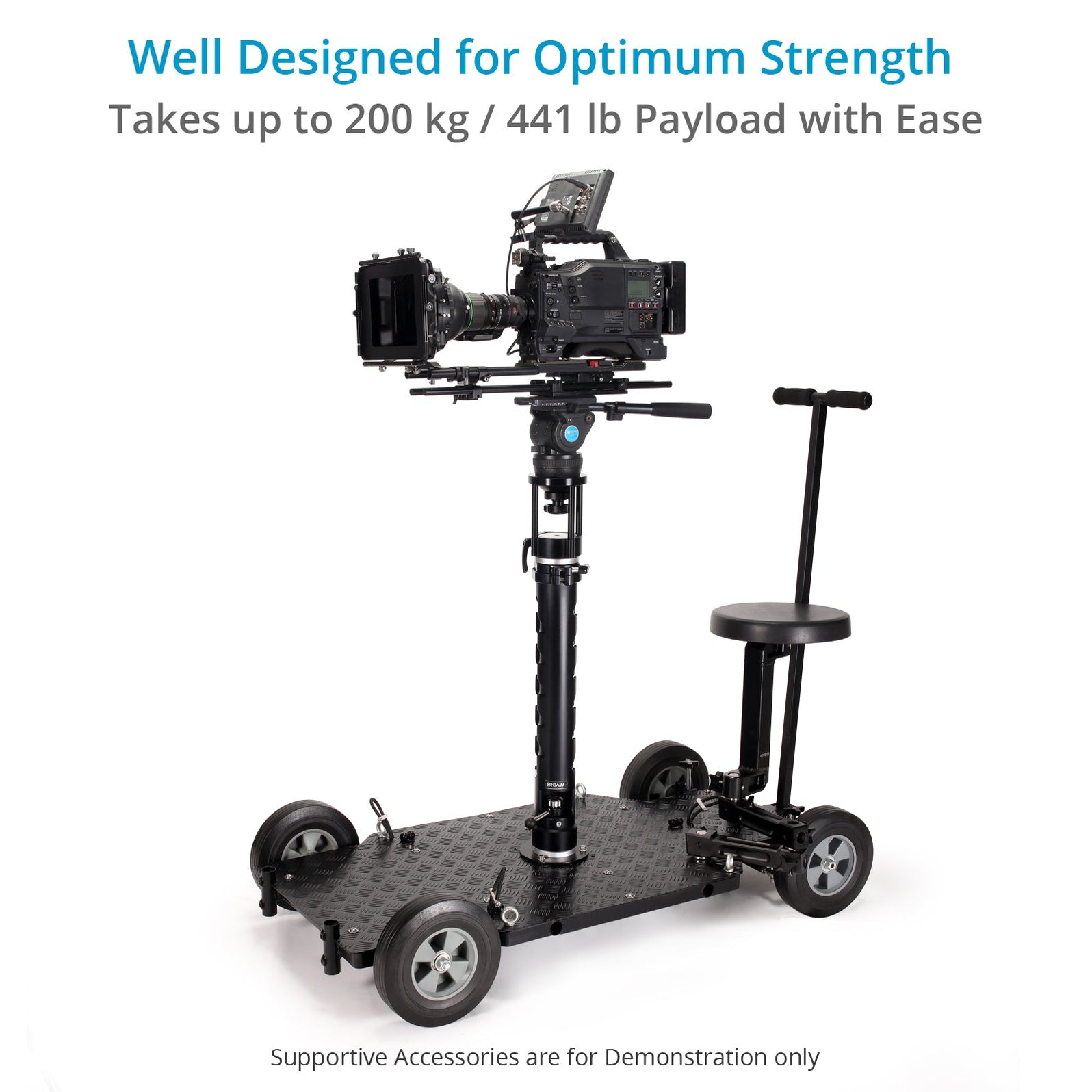 Proaim Telescopic 27"- 42" Bazooka for Camera Dolly | Euro/Elemac Moun