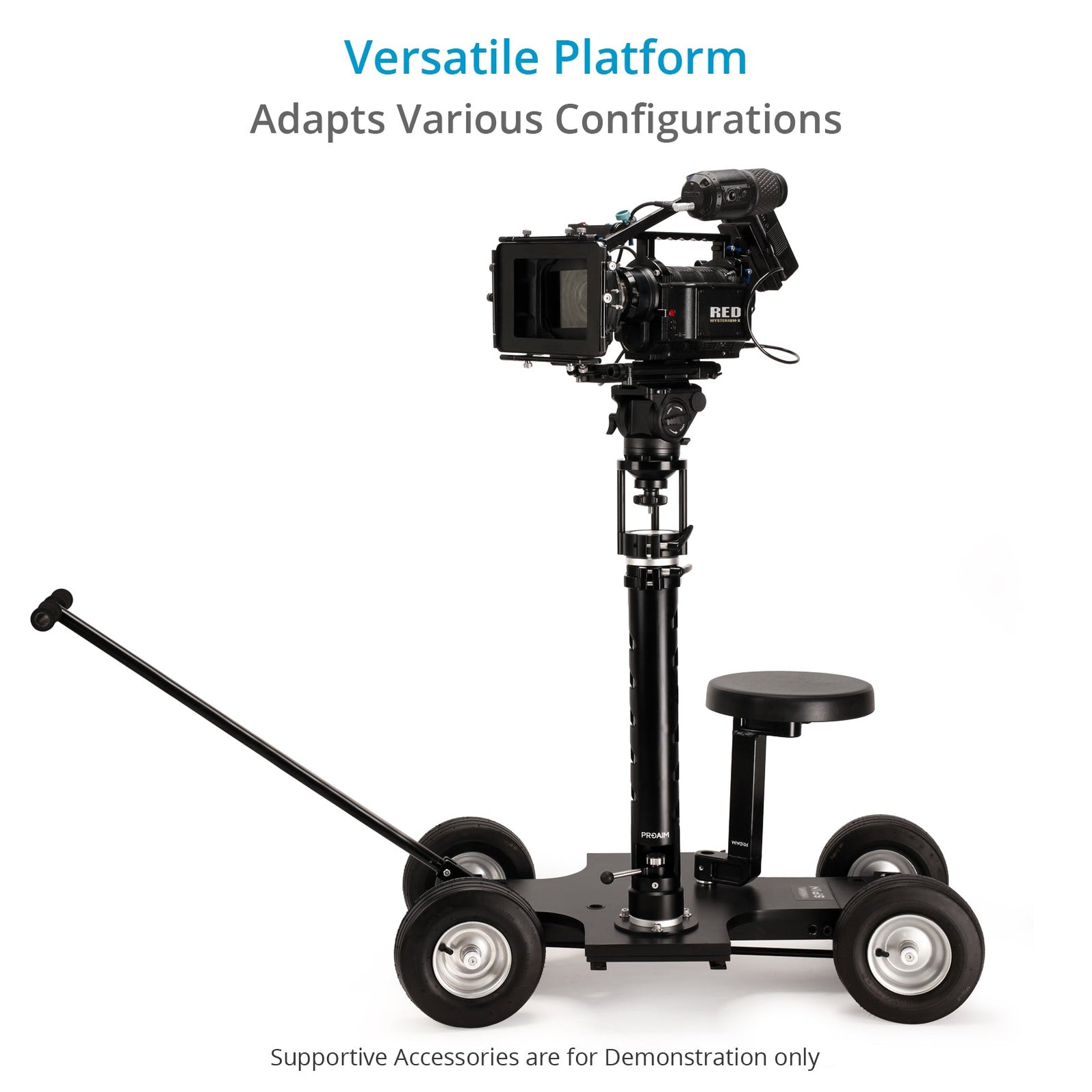 Proaim Telescopic 27"- 42" Bazooka for Camera Dolly | Euro/Elemac Moun