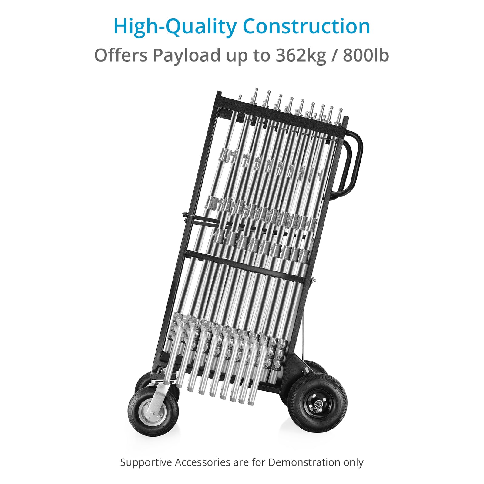 Proaim Vanguard Cart for Holding C-stand | Payload: 362kg / 800lb.