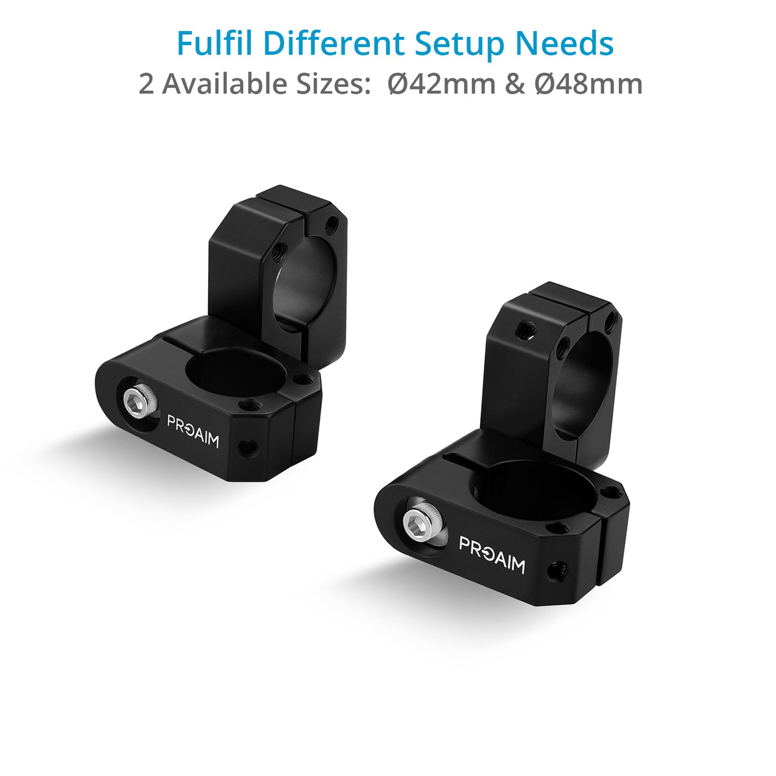 Proaim Dual 360° Rotating Speed Rail Clamp for Car & Other Camera Rigs