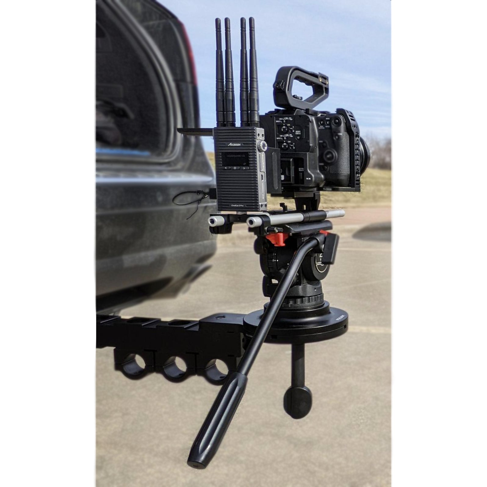 Proaim Trailer Hitch Adapter/Tow Bar for Car Camera Rigging | 2" Hitch