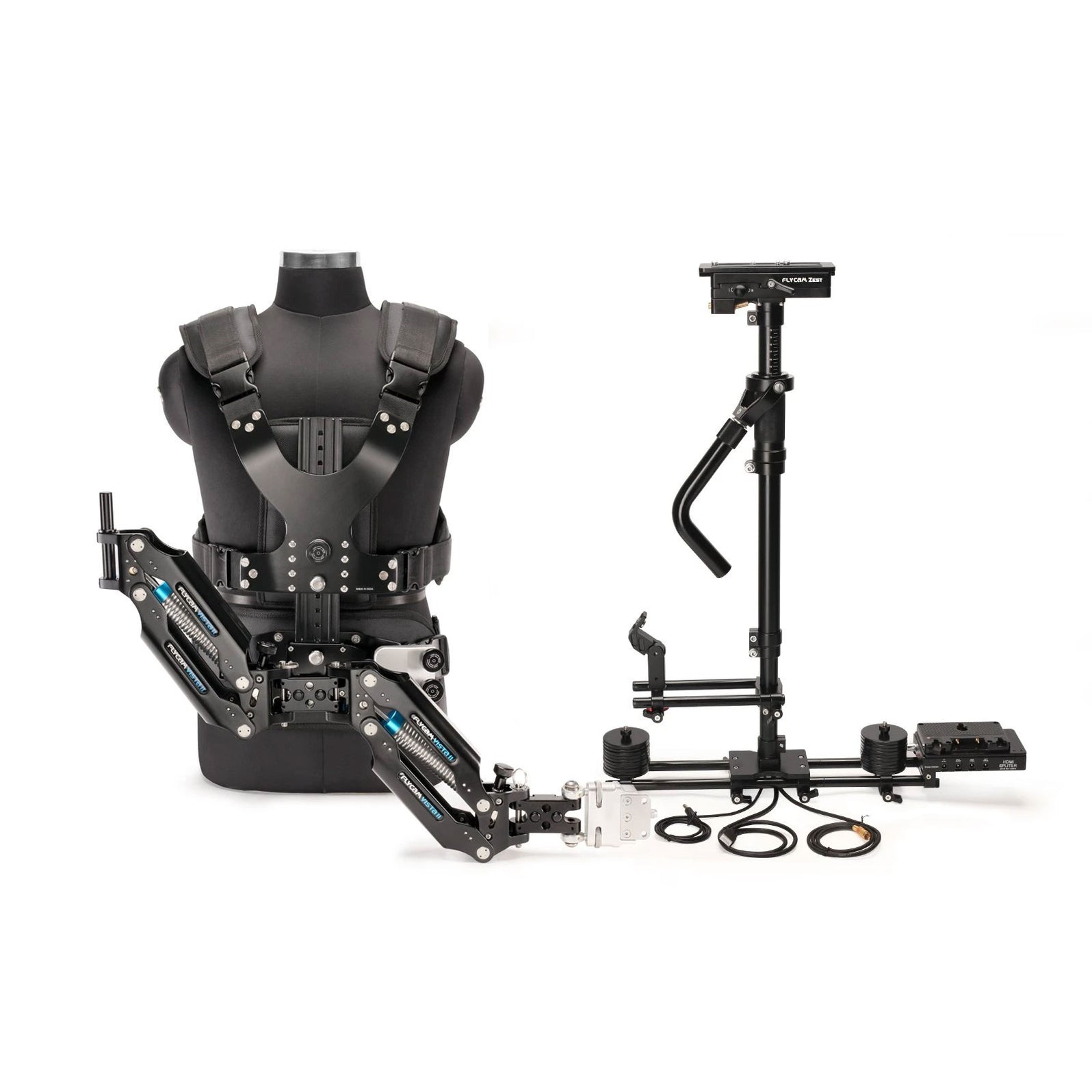 Flycam Zest Pro Electronic Video Camera Stabilizer with Vista-II Arm V