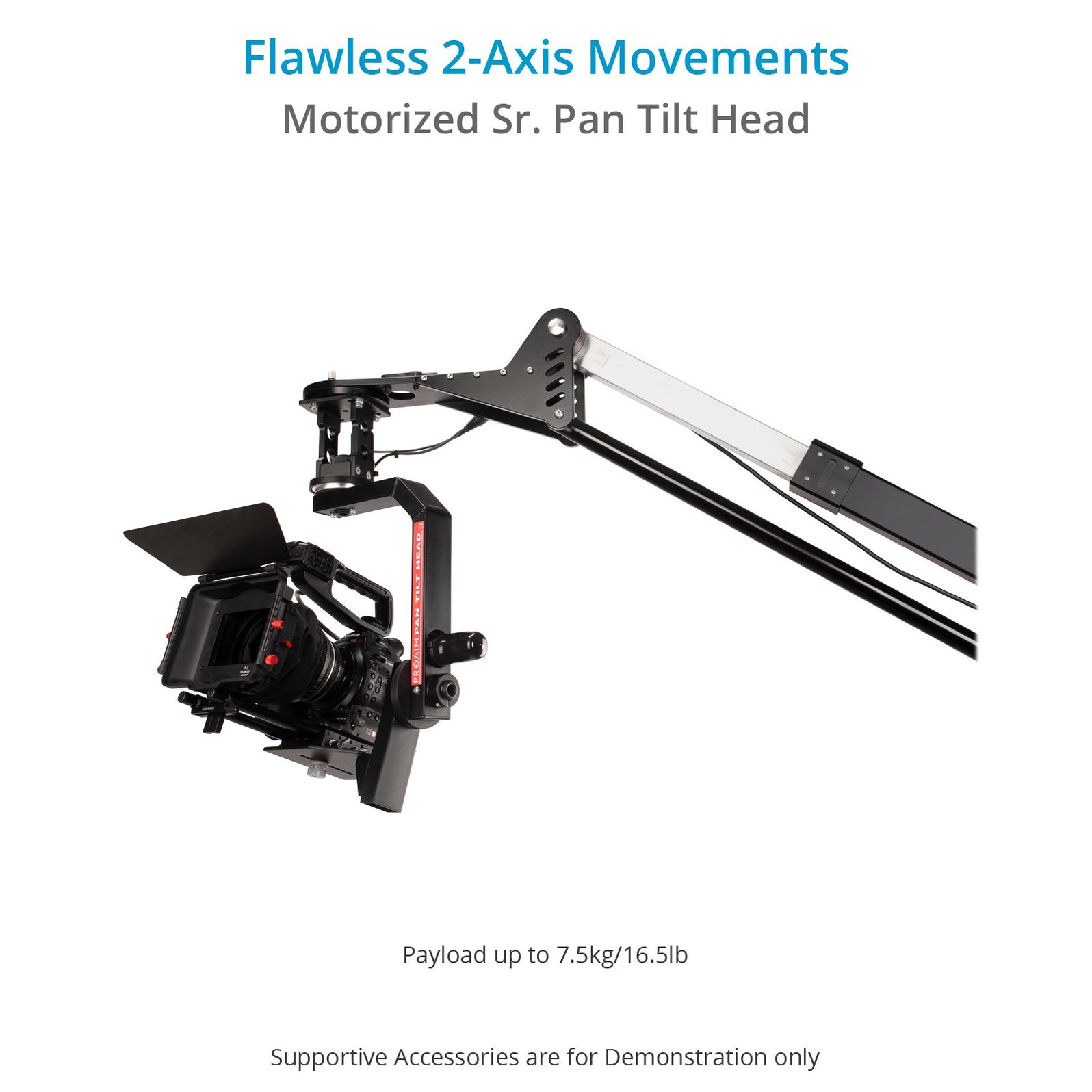 Proaim 10' Wave-2 Camera Jib Crane, Pan Tilt | Proaim USA