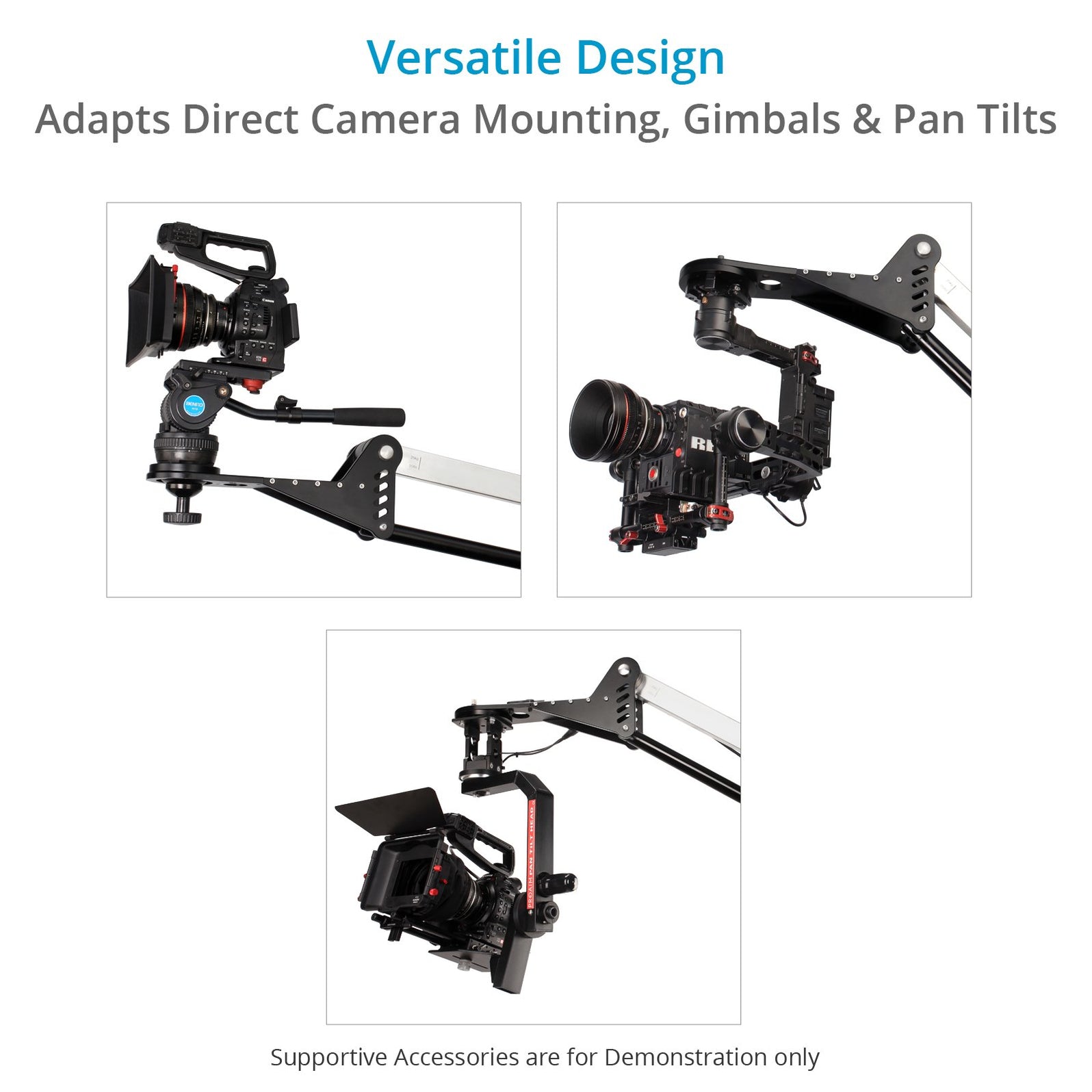 Proaim 10' Wave-2 Camera Jib Crane, Pan Tilt | Proaim USA